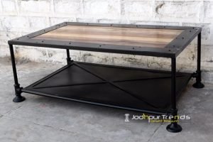 Factory Inspire Metal Industrial Coffee Table Design