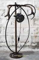 Metal Junk Part Table Lamp Design